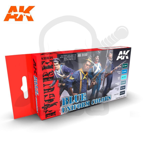 Battle-Models > AK Interactive AK3150 Blue Uniform Colors Set